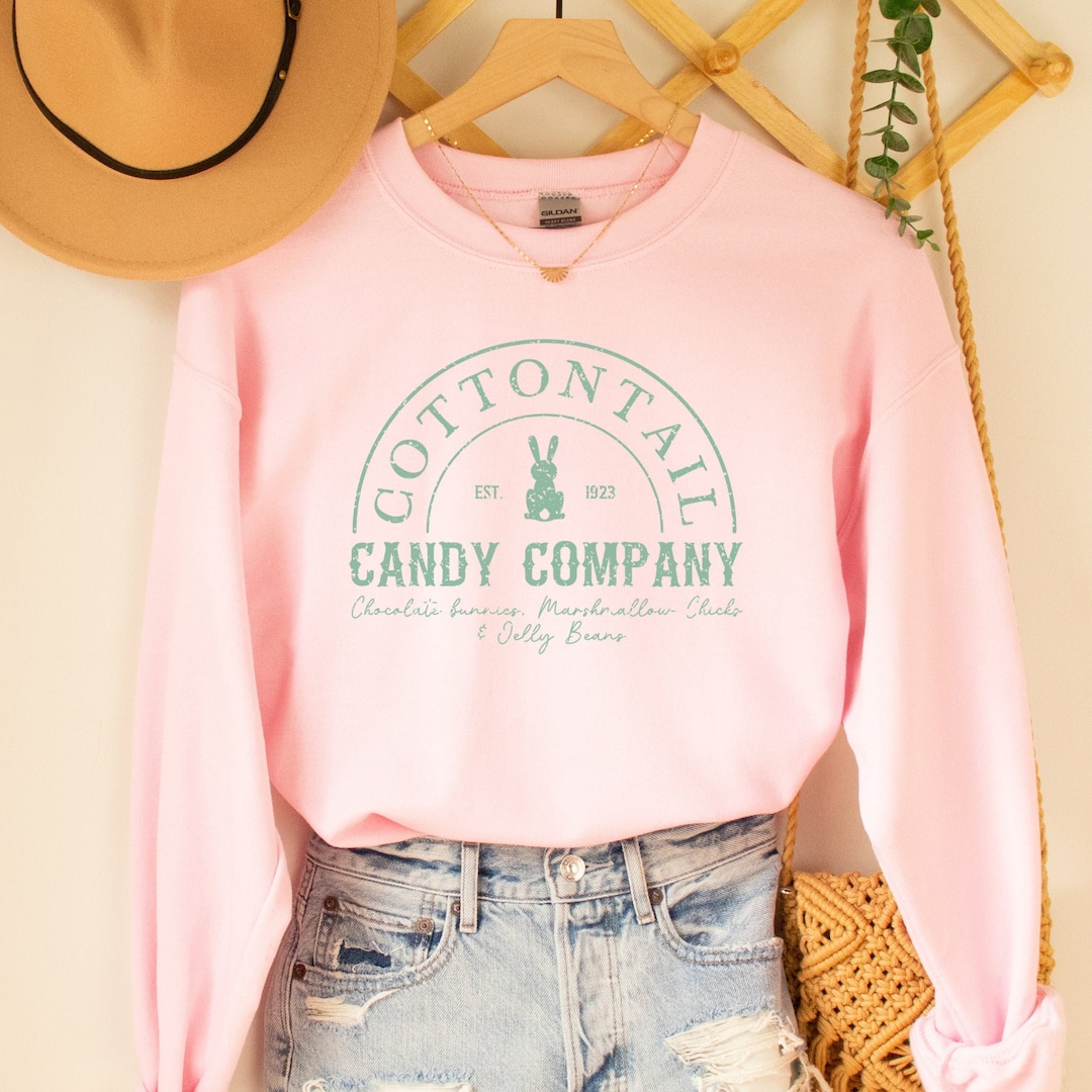 Easter Sweatshirt, Cottontail Candy Co Sweatshirt, Cute Spring ...