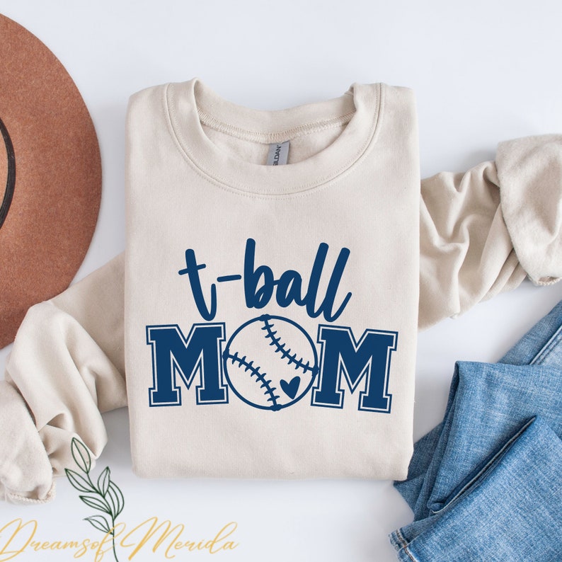 Tball Mom Sweatshirt Tee Ball Baseball Crewneck Tball Mama - Etsy