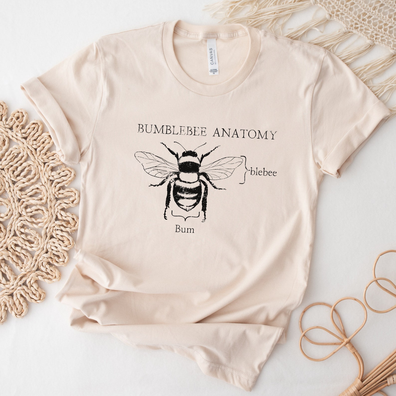 Bee Shirt for Bee Lover Gift Honey Bee Tshirt Bee Anatomy - Etsy
