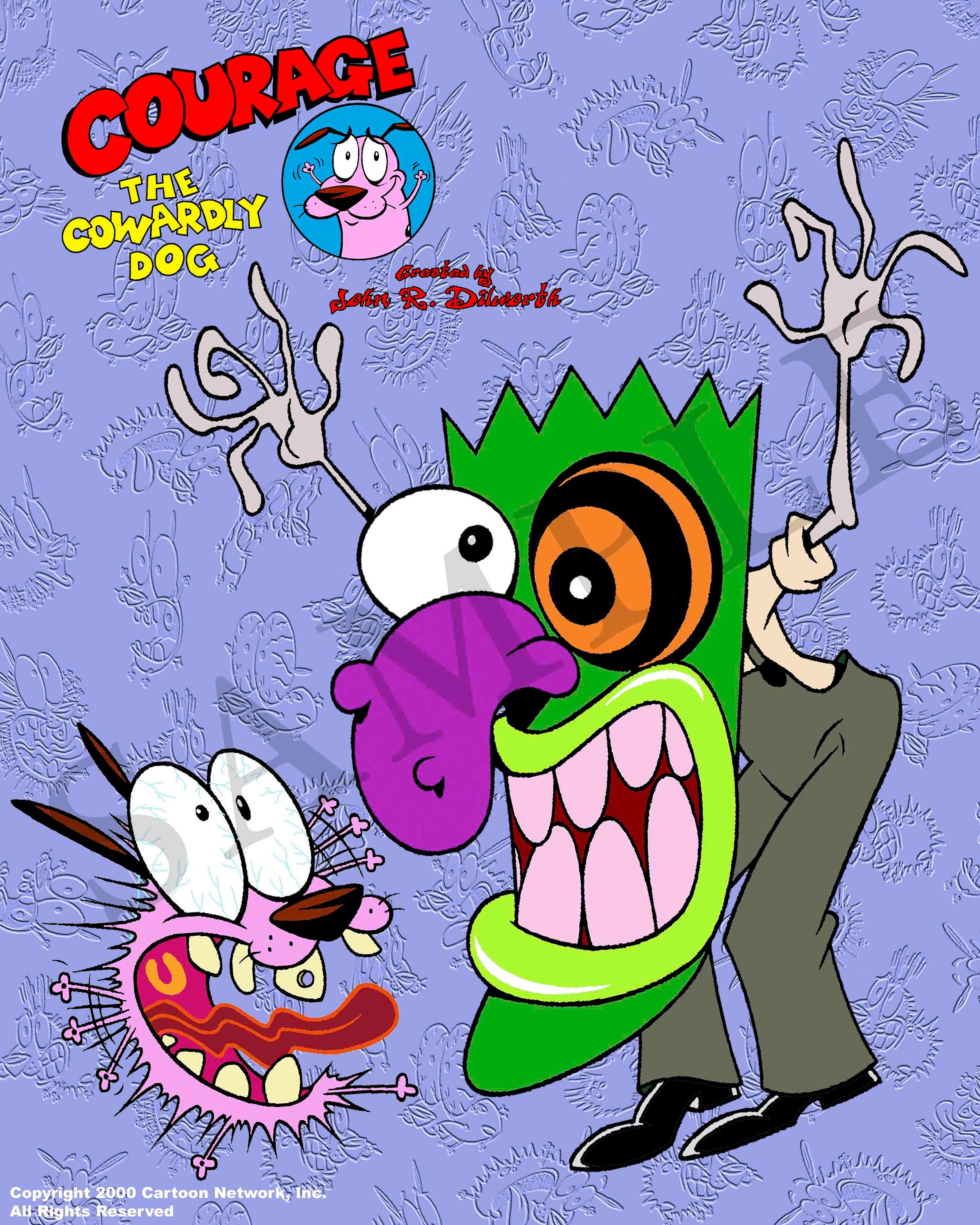 F2. Courage the Cowardly Dog impresiones de alta calidad, autografiadas ...