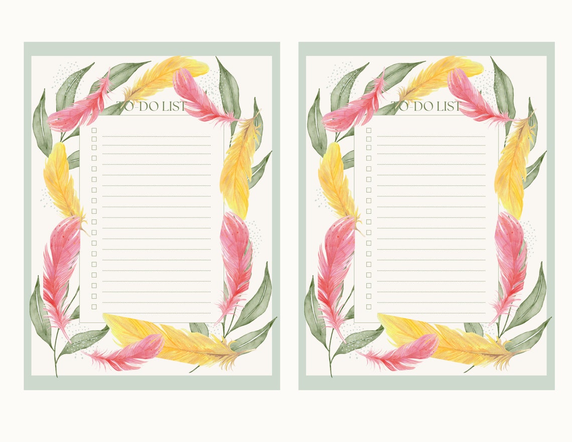 To-do List Printable PDF File Quick Print Easy Print - Etsy