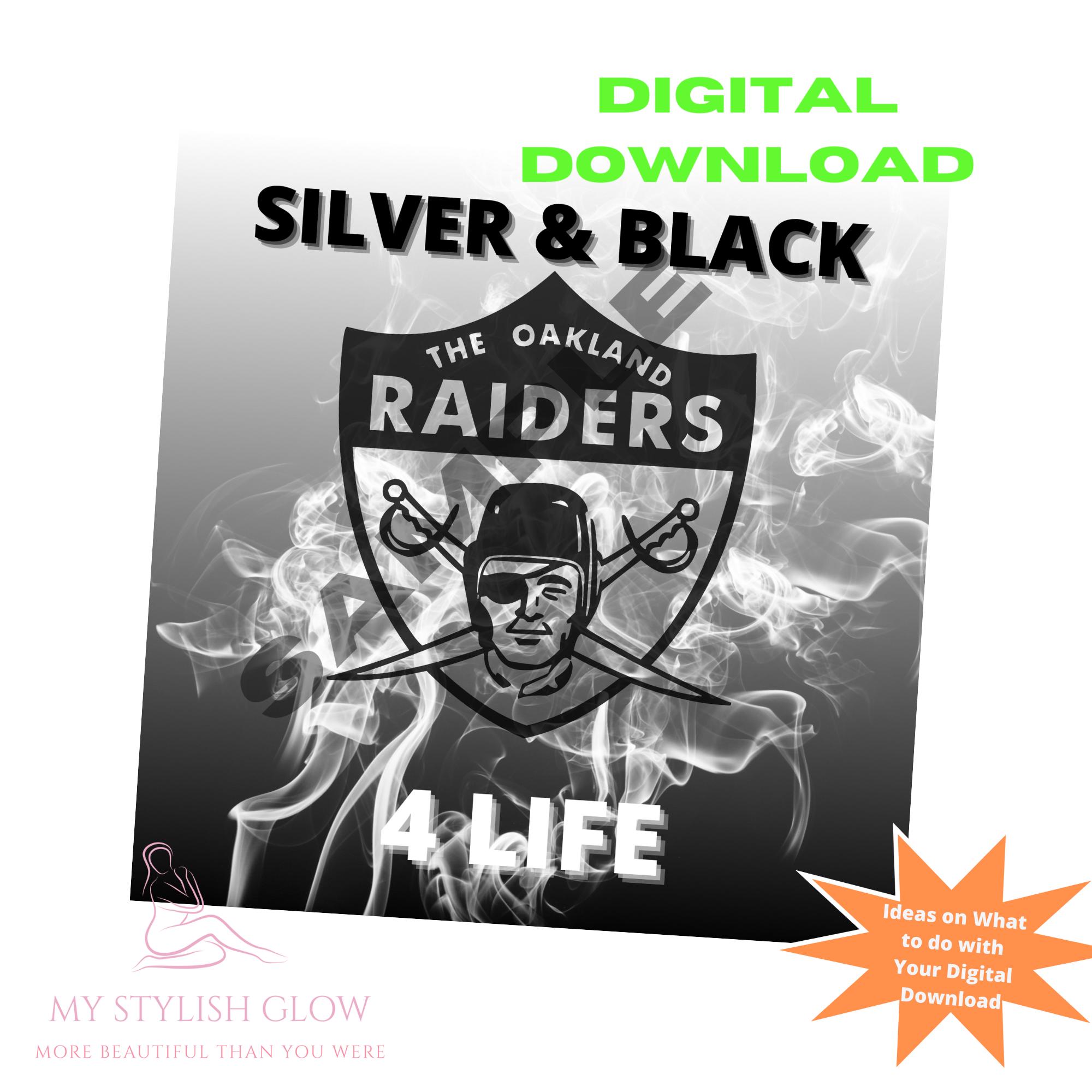 Raiders, 3 Transfers/digital Downloads, 1 for 20 Oz Skinny Tumbler, 1 ...