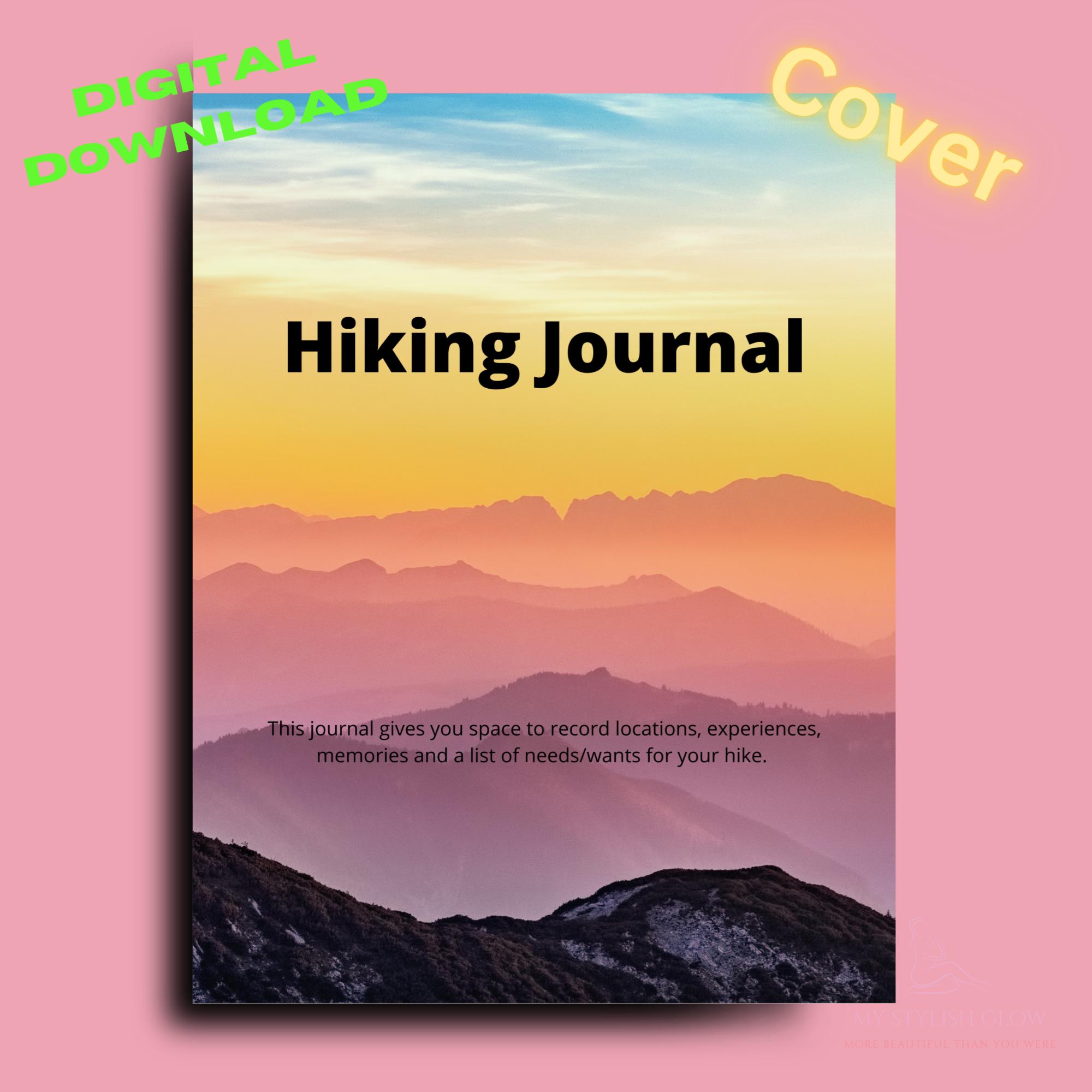 Hiking Journal Printable, PDF File, Quick Print, 5 Pages of Easy Print ...