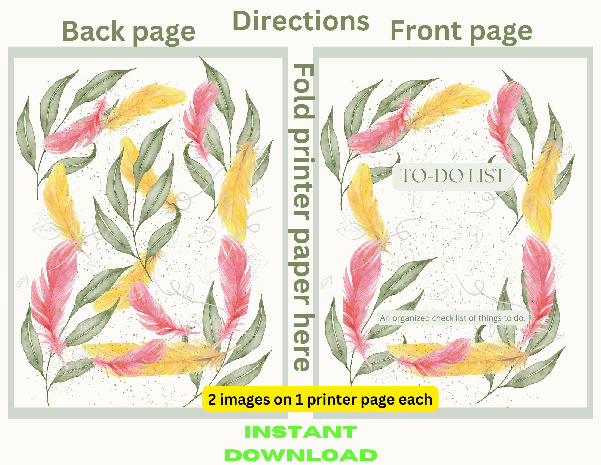 To-do List Printable, PDF File, Quick Print, Easy Print Activities ...