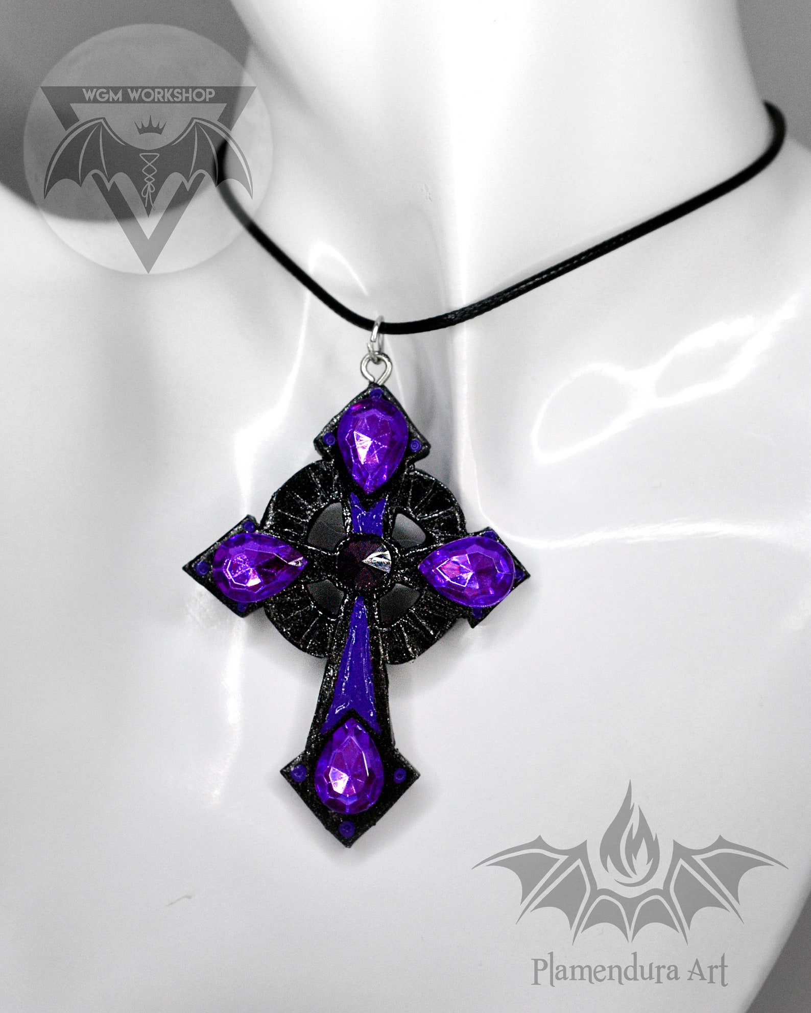 Violet Vampire Royal Choker Amulet Unisex Pendant With Violet ...
