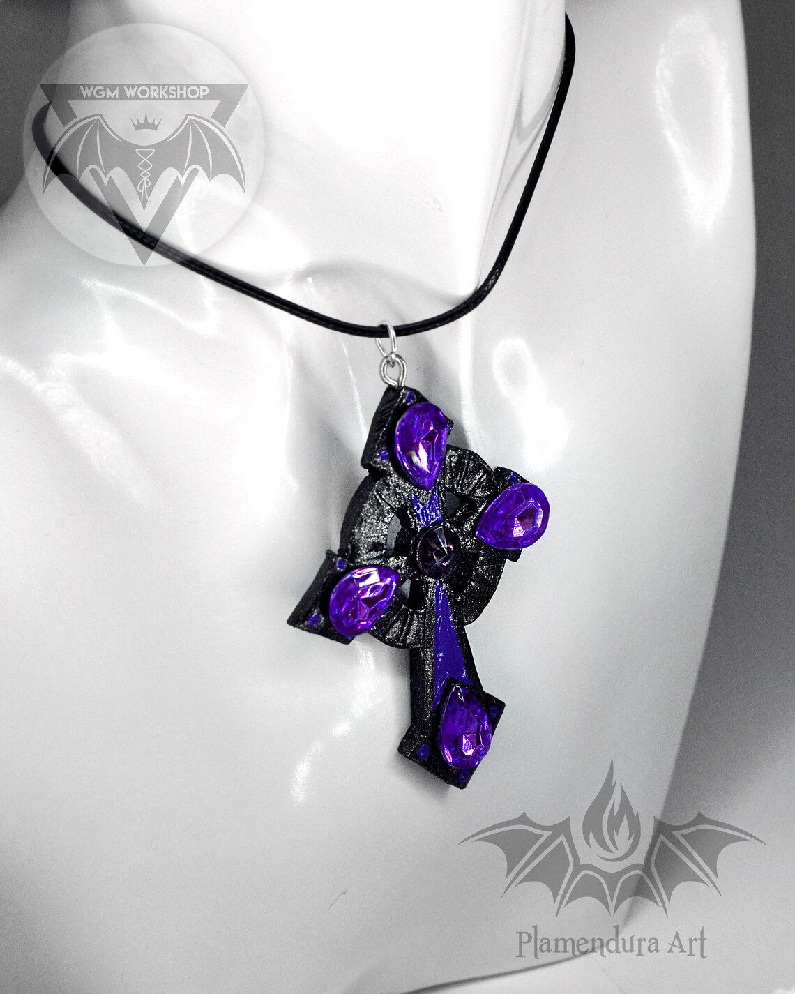 Violet Vampire Royal Choker Amulet Unisex Pendant With Violet ...
