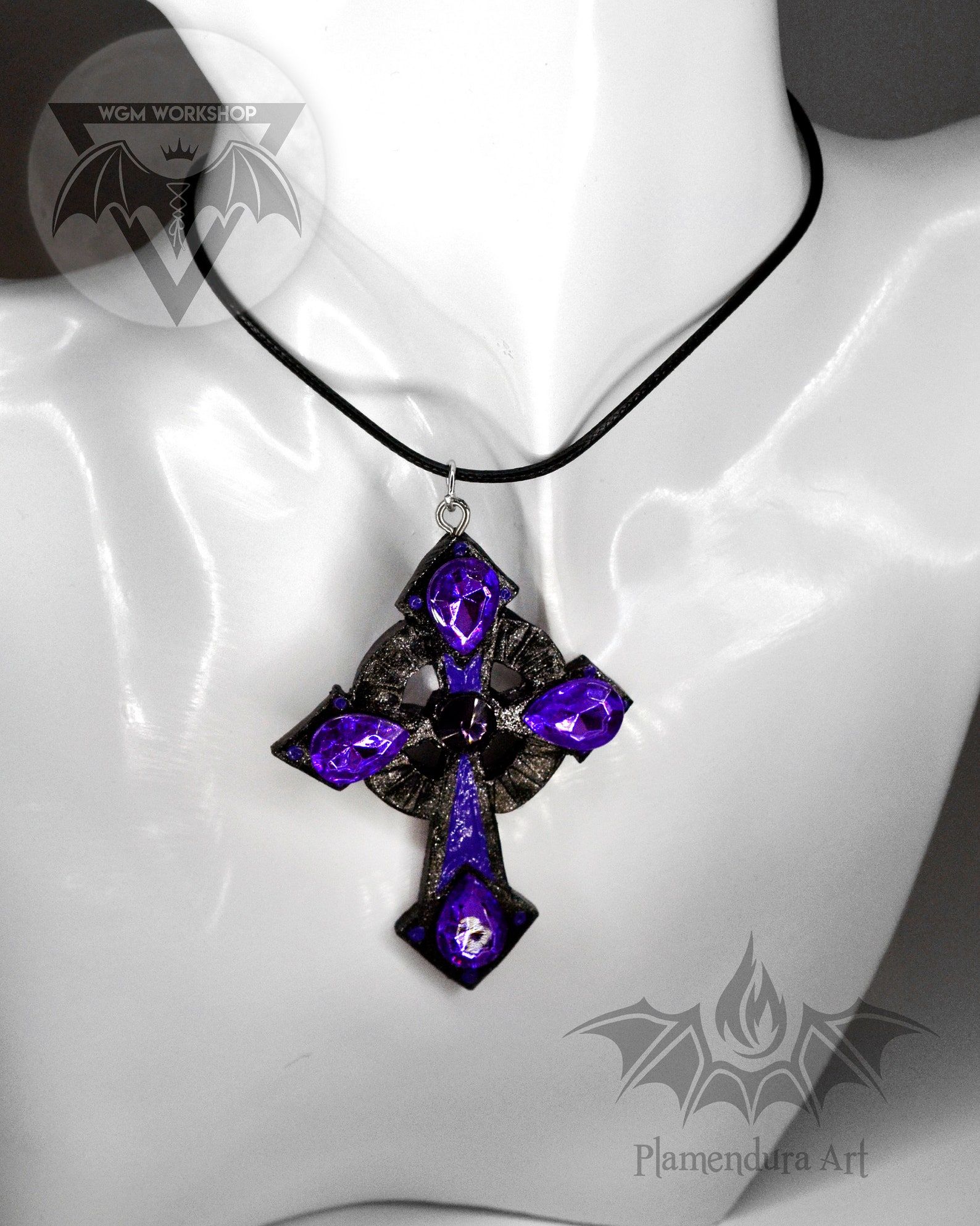 Violet Vampire Royal Choker Amulet Unisex Pendant With Violet ...