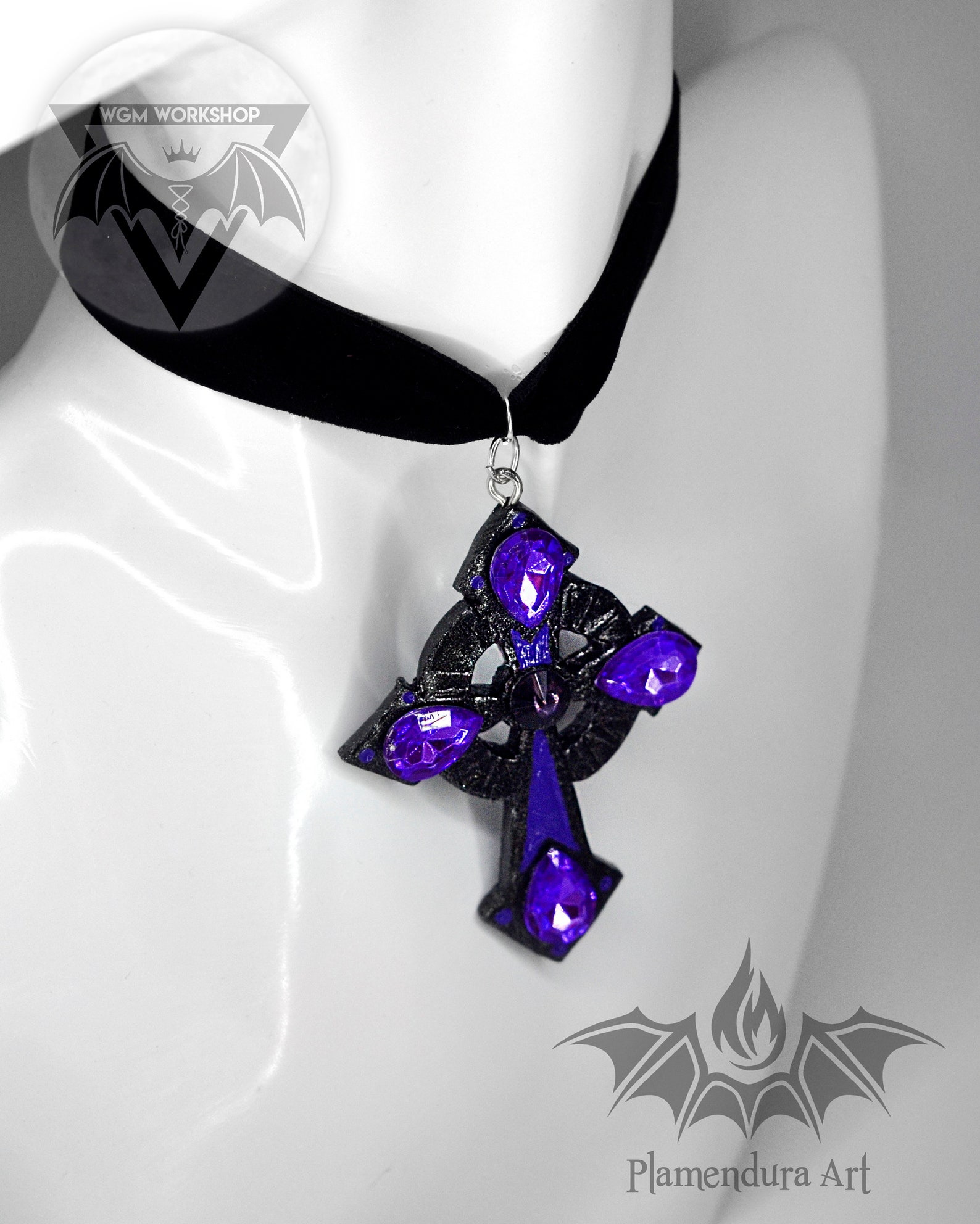 Violet Vampire Royal Choker Amulet Unisex Pendant With Violet ...