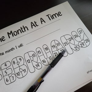 Win February! February Monthly Tracker - Etsy