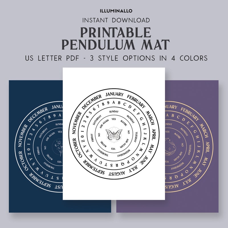 Pendulum Board Printable - Etsy