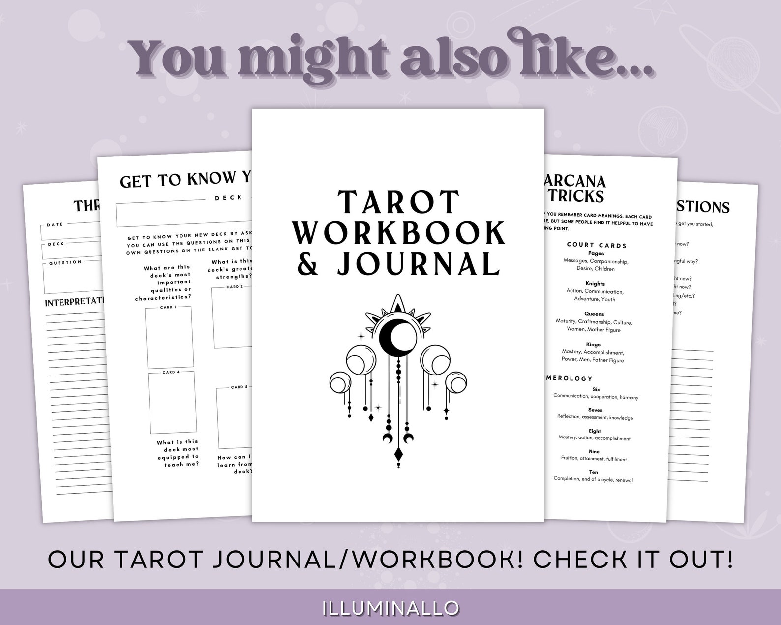 Printable Crystal Profile Worksheets, Printable Grimoire Pages ...