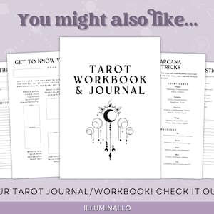 Tarot Flashcards, Tarot Cheat Sheet Printable, Learning Tarot Cards ...