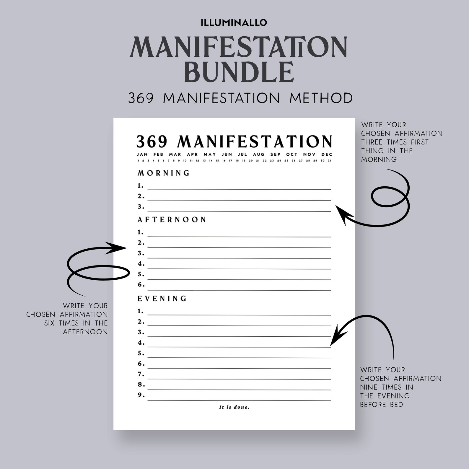 Manifesting Planner Printable, 369 Manifestation, 333 Manifestation ...