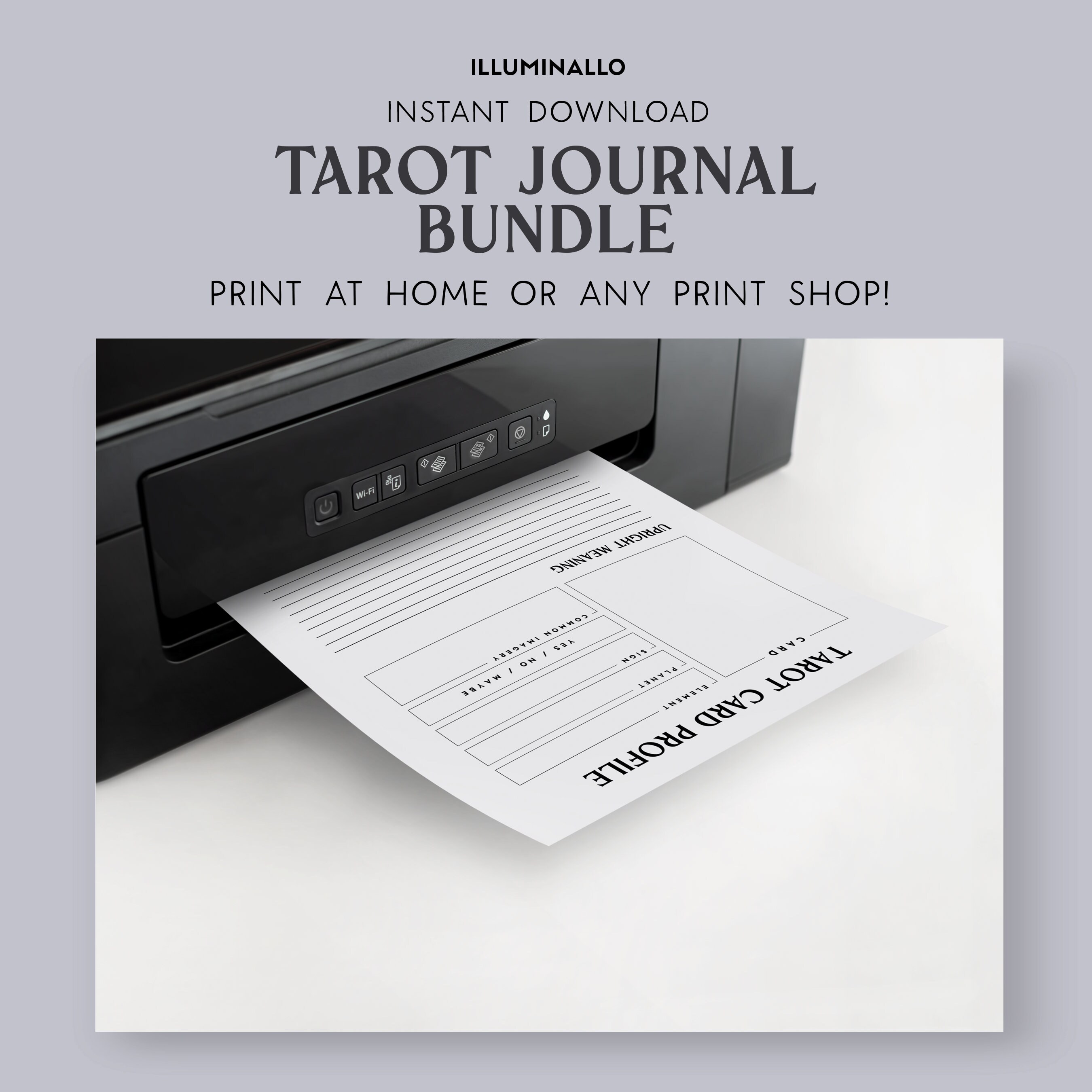 Tarot Journal Printable Tarot Journal Tarot Workbook Tarot - Etsy