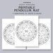 Pendulum Board Printable Pendulum Mat Printable Downloadable - Etsy