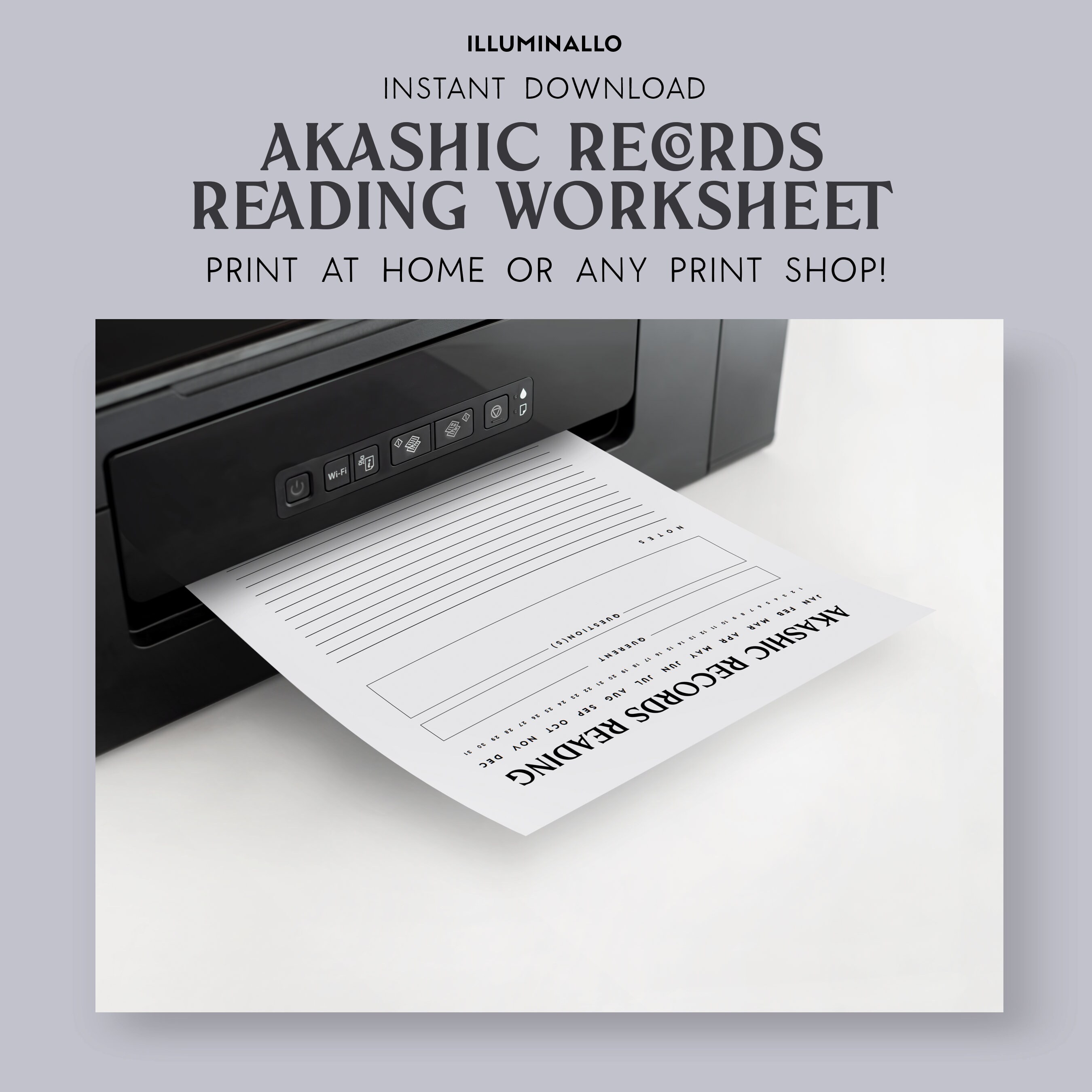Akashic Records Journal Printable, Akashic Records Reading Log ...