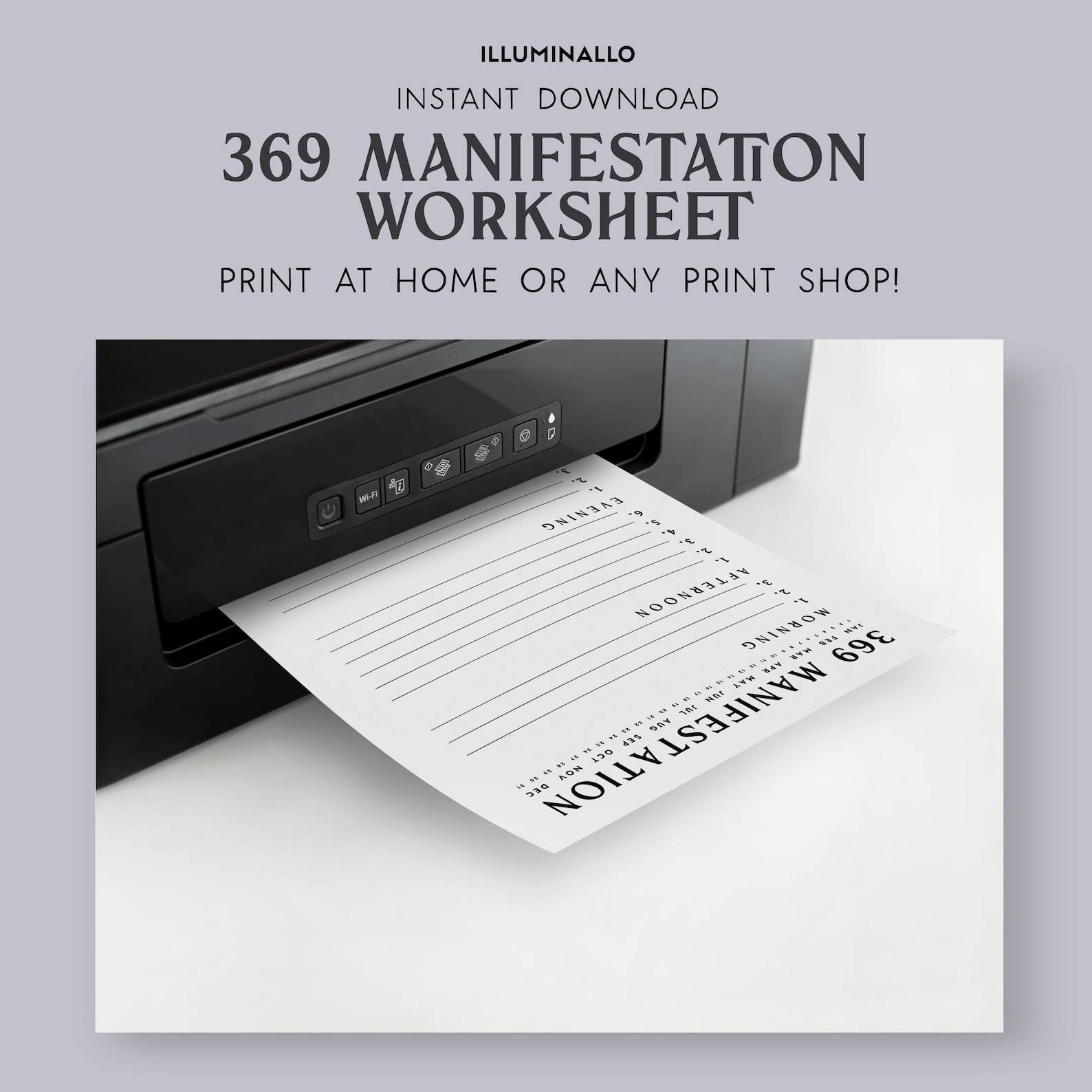 Manifestation Printables, Manifesting Worksheet, 369 Method, Law of ...