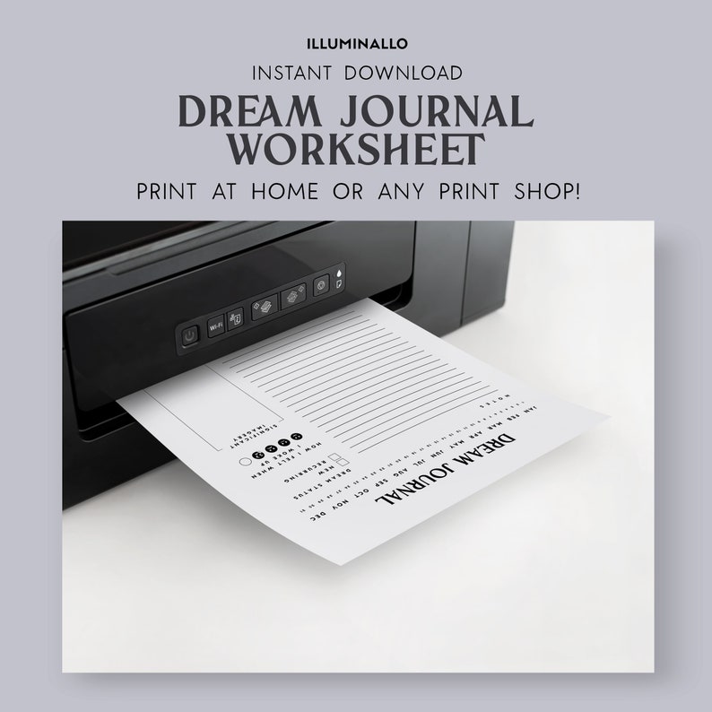 Printable Dream Journal, Dream Journal Printable, Dream Journal ...