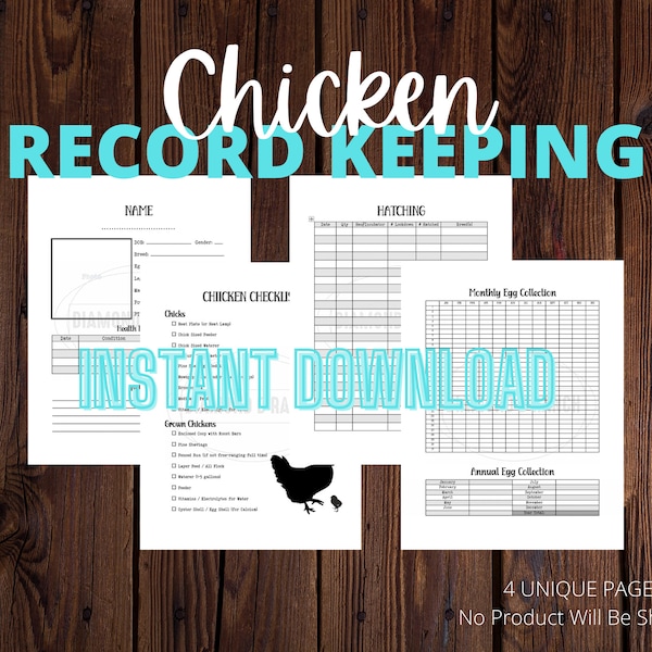 Chicken Record Keeping - Etsy