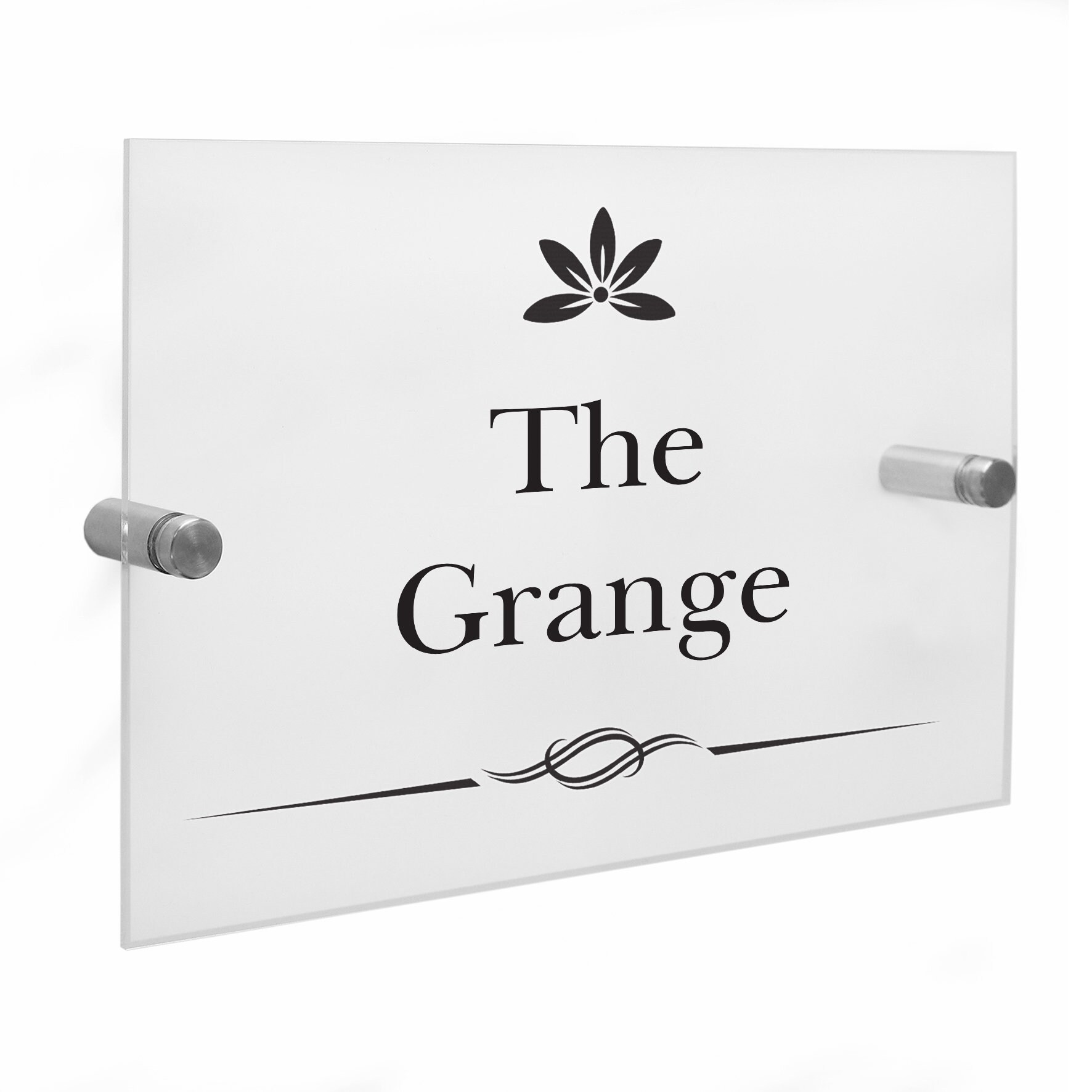 Personalised Decorative Acrylic House Sign House Number Printed Address ...