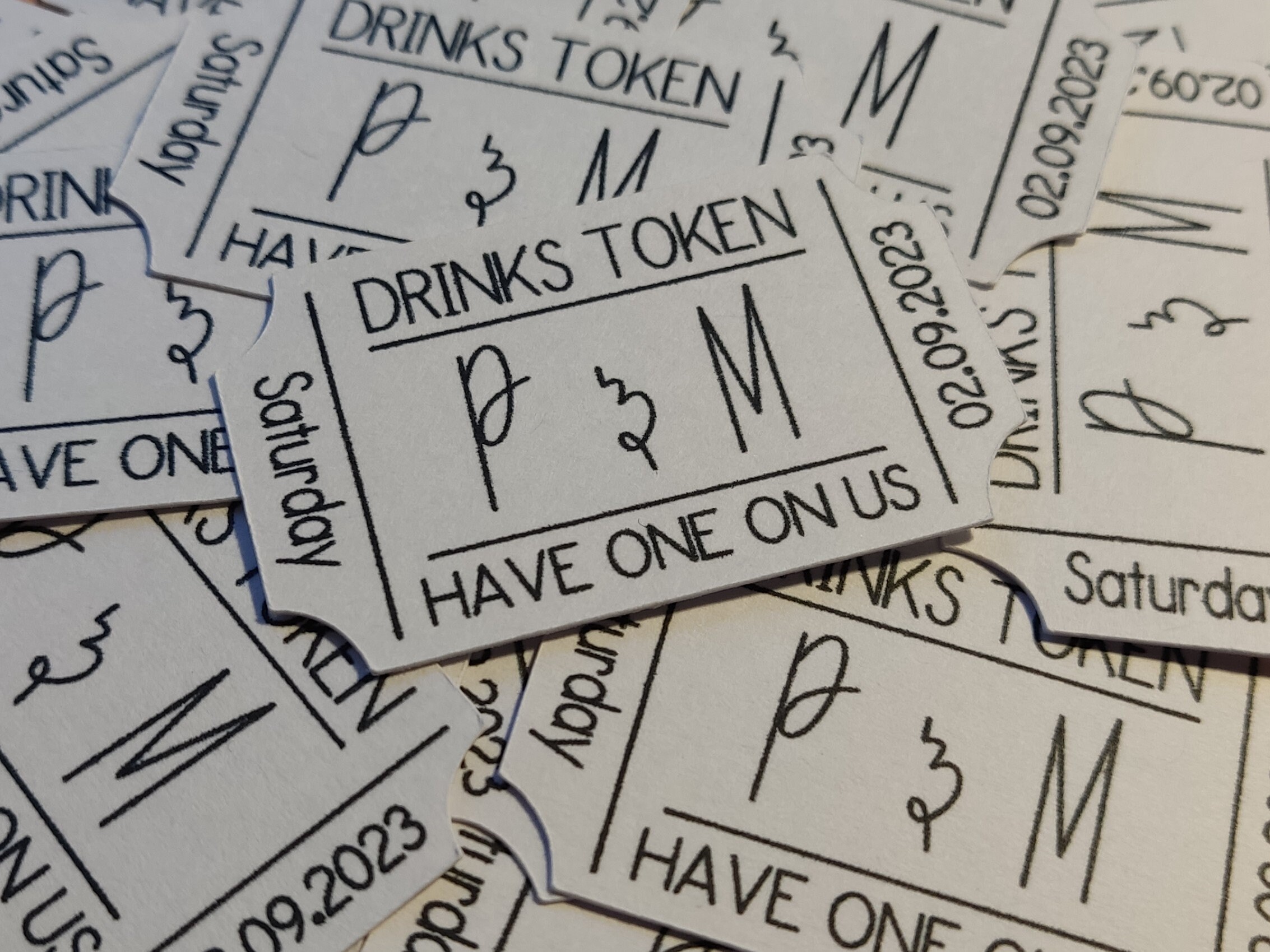 Drinks Tokens | Personalised Wedding Drinks Tokens | Wedding ...