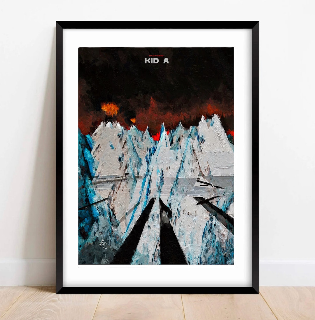 Radiohead Kid A Album Art, Limited Edition 100 Prints, Canvas Poster ...