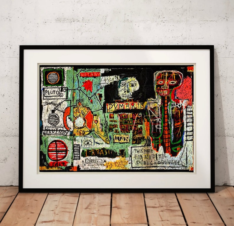 The Tree of Monkeys Rendition Wall Art, Keith Haring Poster, Graffiti ...