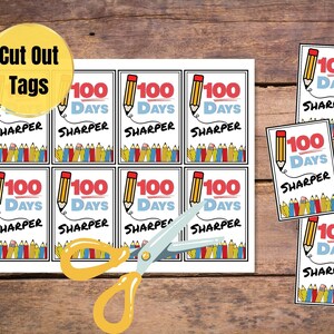 100th Day of School Printable Gift Tags for Students, Gift From ...