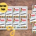 100th Day of School Printable Gift Tags for Students, Gift From ...
