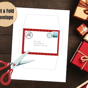 EDITABLE Letter From Santa With Envelope, Printable Letter From Santa ...