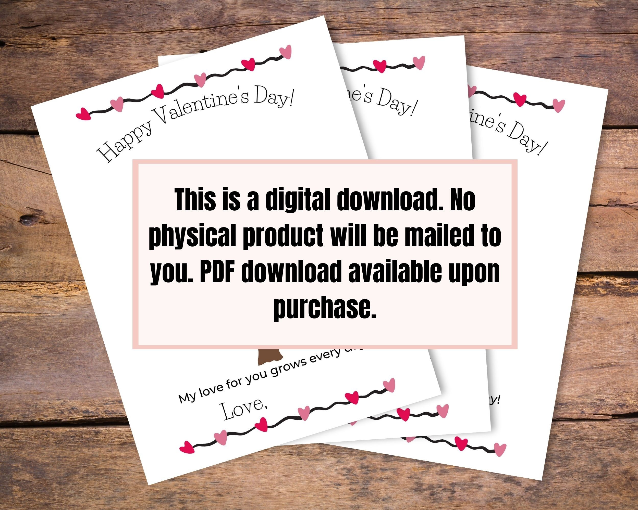 Valentine's Day Handprint Craft, Tree Handprints Printable - Etsy