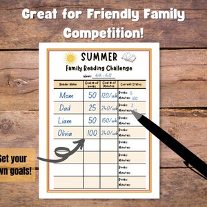 Summer Reading Challenge, Printable Reading Challenge Tracker Bundle - Etsy