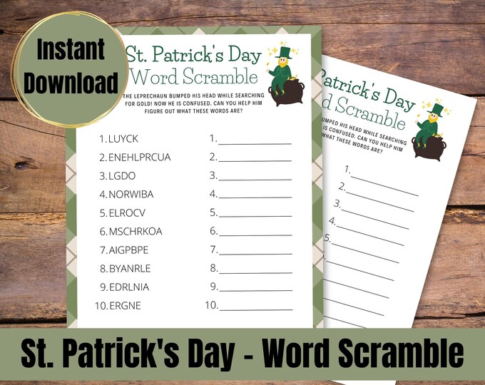 Kids Worksheet - Word Puzzle - Word Scramble - Kids Activities ...