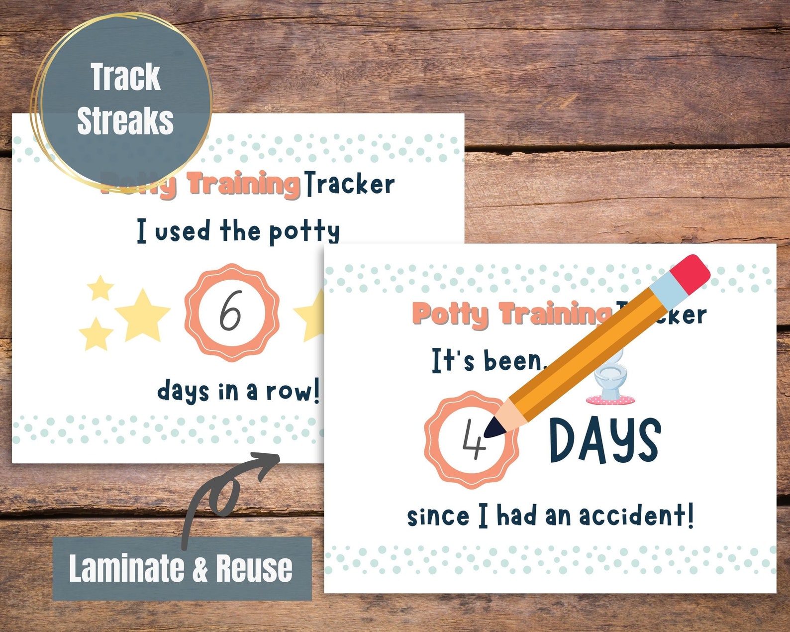 Potty Training Trackers, Printable Potty Training Bundle - Etsy