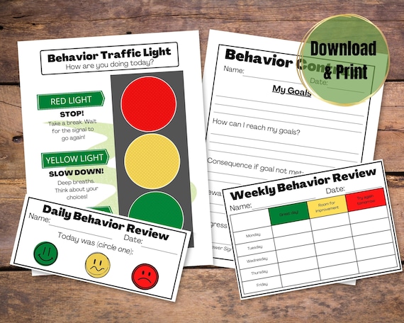 Red Yellow Green Behavior Chart Monday Made It Behavior Chart