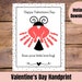 Valentine's Day Handprint Craft, Printable Love Bug Handprint for Kids ...