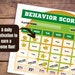 Weekly Behavior Reward Chart, Baseball Themed Behavior Tracker - Etsy