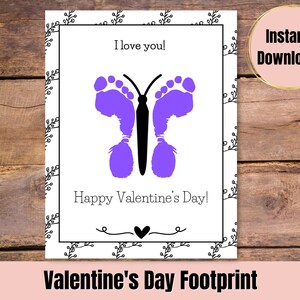 Valentine's Day Handprint Craft, Butterfly Handprints Printable - Etsy