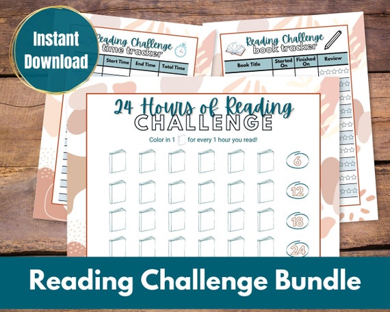 Printable Reading Challenge Summer Reading Challenge - Etsy