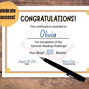 Summer Reading Challenge, Printable Reading Challenge Tracker Bundle - Etsy