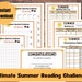 Summer Reading Challenge, Printable Reading Challenge Tracker Bundle - Etsy