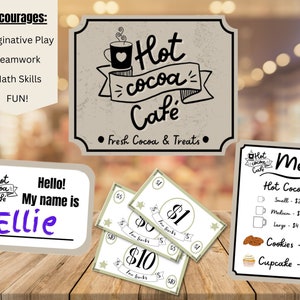 Pretend Play Hot Cocoa Stand, Printable Hot Chocolate Stand Set - Etsy