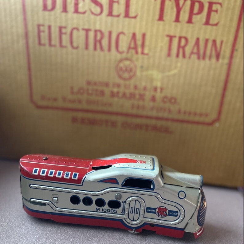 Marx Diesel Type Electrical Train Set in Original Box, Vintage Marx ...