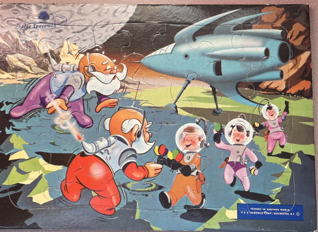 Junior Spacemen Friends in Another World Frame Tray Puzzle, E.E ...
