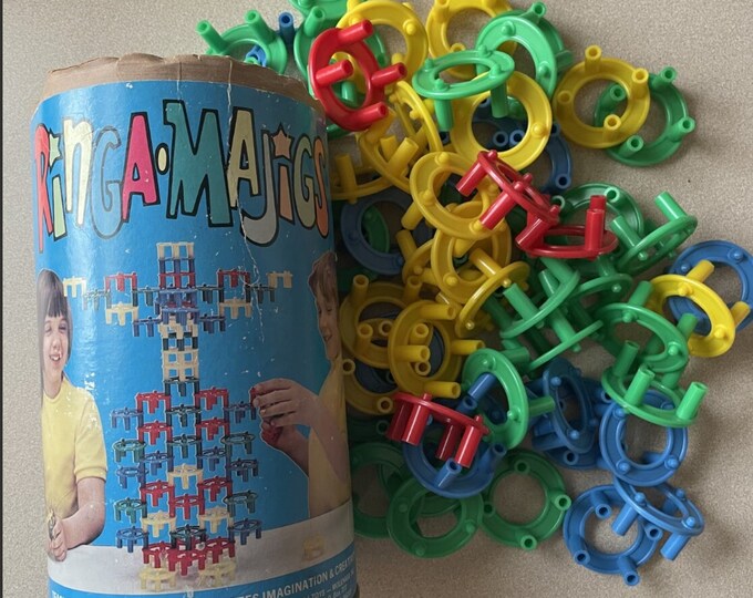 Vintage Ringa-majigs Building Toy From Molenaar Inc., 1973 Ringa-majigs ...