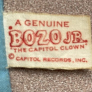 1950s Genuine Bozo Jr Hand Puppet, 1950s Bozo the Clown Hand Puppet ...