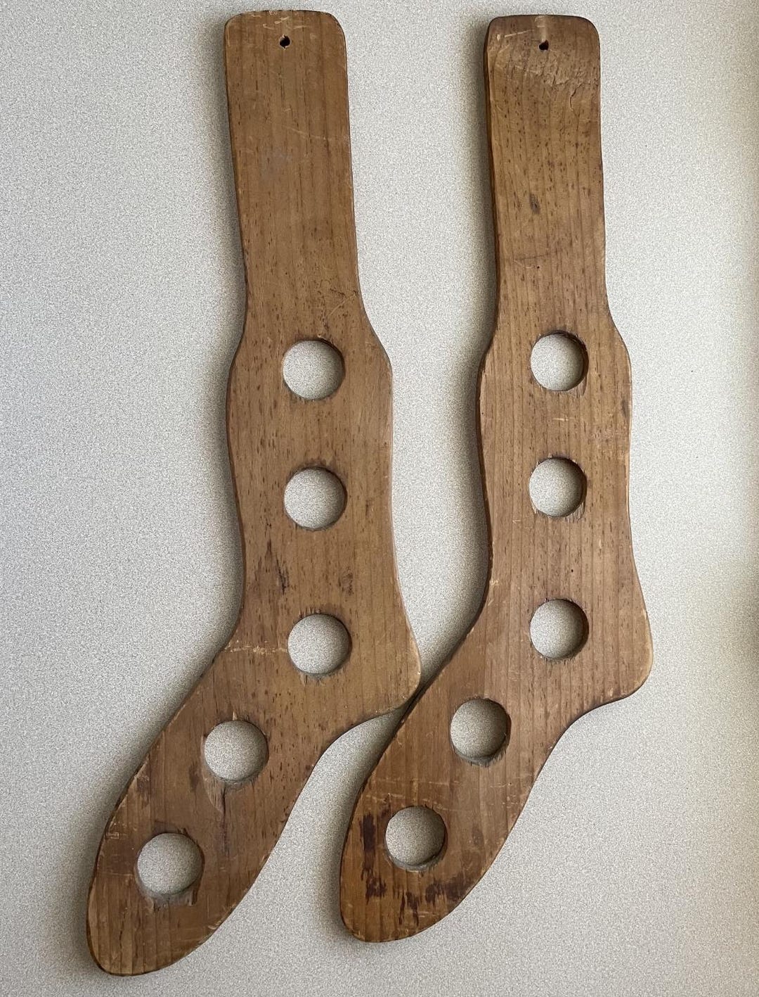 Vintage 1920s Pair of Wooden Sock Stretcher Dryers - Etsy