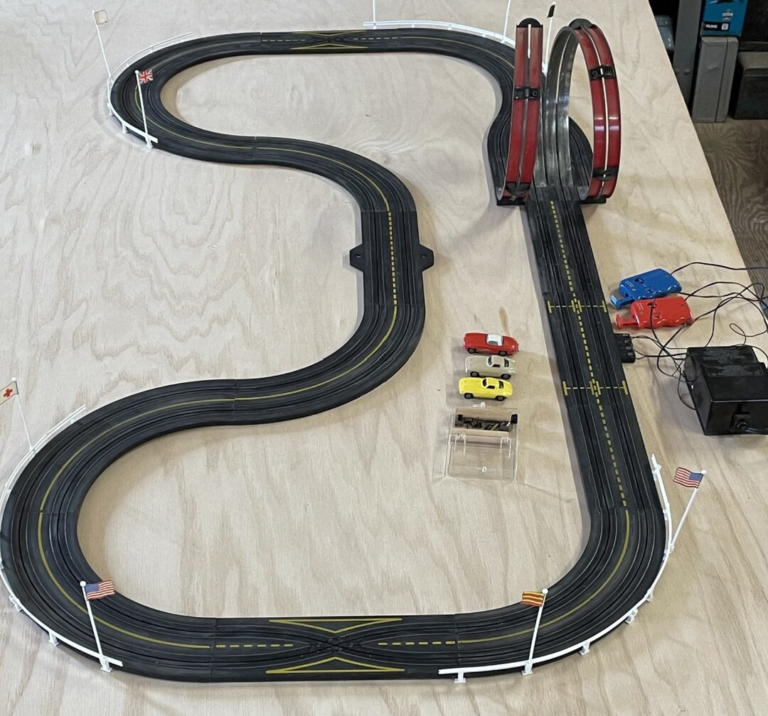 Vintage Allstate by Lionel Raceway Set No 9546 HO Scale, 1960s Allstate ...