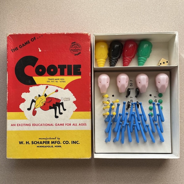 Vintage Cootie Game - Etsy