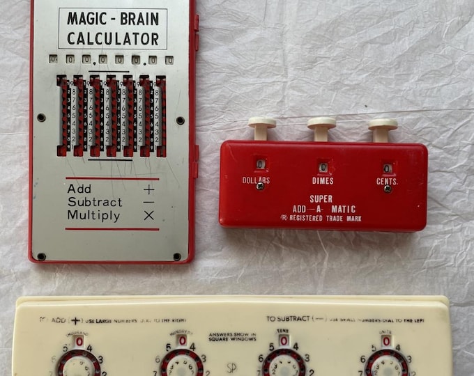 Vintage Super Add-a-matic and Dial-a-matic Adding Machine and Magin ...